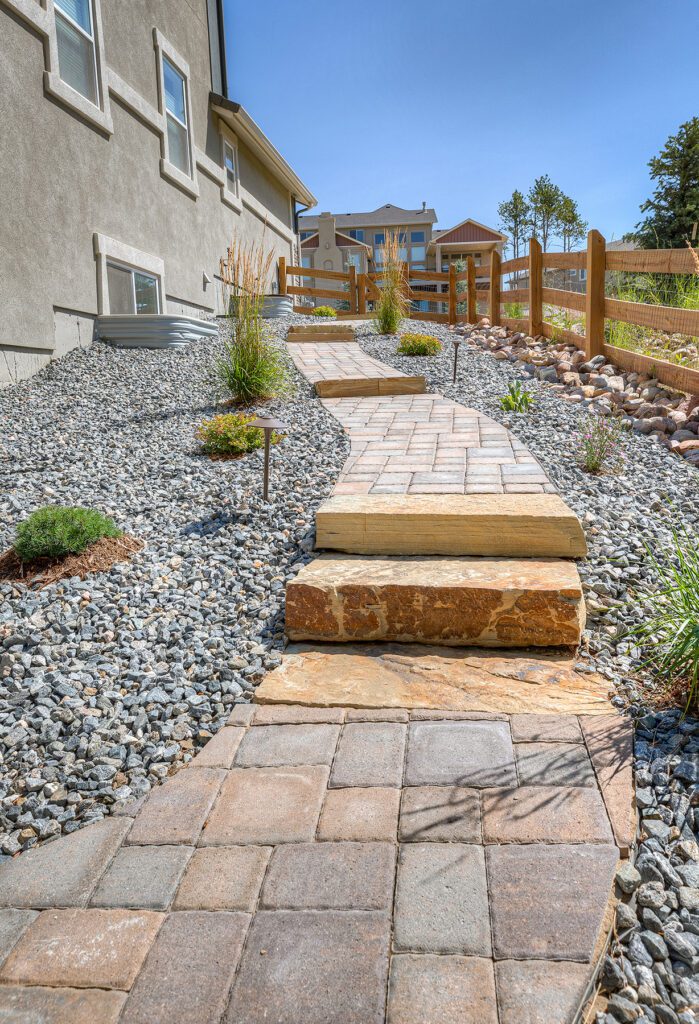 Flagstone and Paver Walkways - Custom Landscaping Colorado Springs